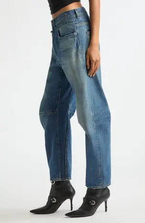 R13 Articulated Knee Boyfriend Jeans