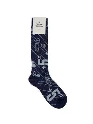 VIVIENNE WESTWOOD Plus 5 Graphic-print Socks