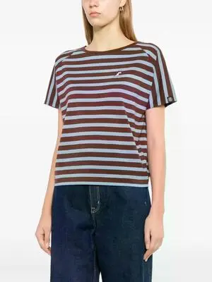 AGNES B. Dinosour-embroidery T-shirt