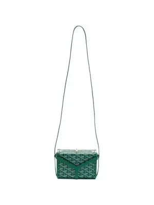 Goyard 2019 Minaudière Trunk Goyardine Clutch Mini Bag - Green