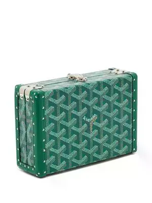Goyard 2019 Minaudière Trunk Goyardine Clutch Mini Bag