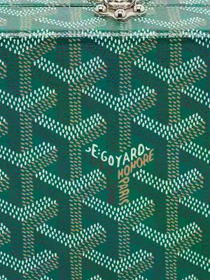 Goyard 2019 Minaudière Trunk Goyardine Clutch Mini Bag