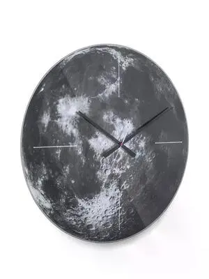 KARLSSON Moon-print Wall Clock - Grey