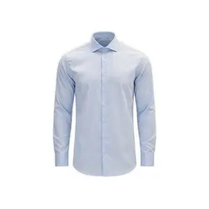 RON TOMSON Non-iron Pure Cotton Spread Collar Dress Shirt - Blue