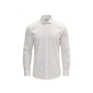 RON TOMSON Non-iron Pure Cotton Spread Collar Dress Shirt - White