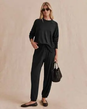 Splendid Supersoft Lace Trim Jogger - Java