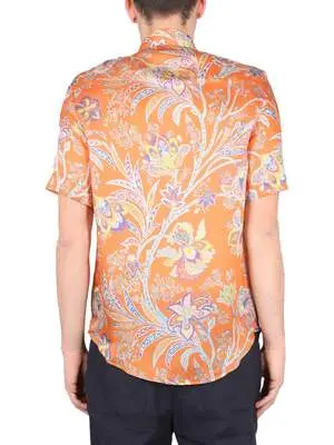 Etro Floral Print Shirt - Orange