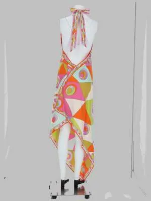 Emilio Pucci Abito In Twill Di Seta