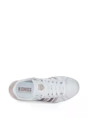 K-Swiss Court Tiebreak Striped Leather Sneakers