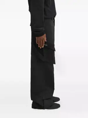 HELIOT EMIL Flap-pocket Trousers - Black