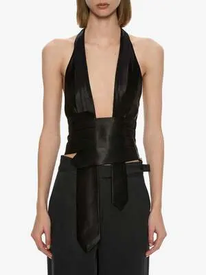 Christopher Esber Reyer Satin Tie Top