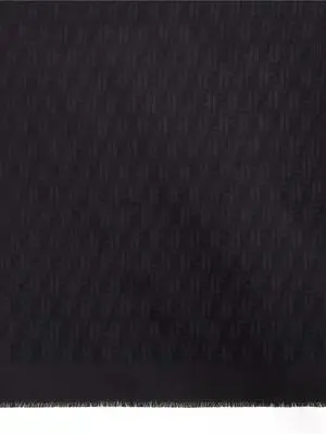 Fendi Ff-logo Frayed Shawl