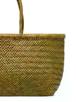 Dragon Diffusion Big Triple Jump Woven Leather Tote Bag