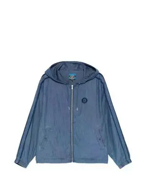 AGNES B. Chambray Hooded Jacket