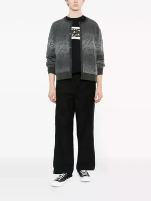 AGNES B. Dino All-over Print Cardigan - Grey