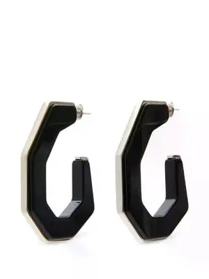 Isabel Marant Étoile Liu Geometric Hoop Earrings - Silver