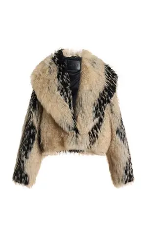 AUTER The Fox Faux-fur Jacket - Ivory