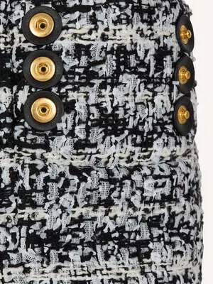 Balmain Small 1945 Soft Tweed Tote Bag