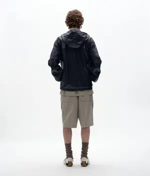 Bottega Veneta Intrecciato Leather Hooded Blouson