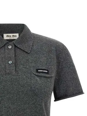 Miu Miu Cashmere Polo Shirt