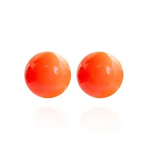 SAULE LABEL Gaia Mini Earrings In Crimson Blaze - Red