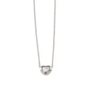 VON TRESKOW Sliding Bubble Heart Necklace - Silver