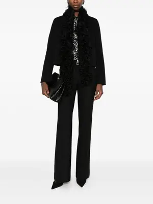 VIA MASINI 80 Wool Flared Leg Trousers