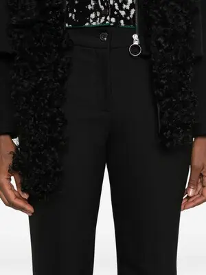 VIA MASINI 80 Wool Flared Leg Trousers