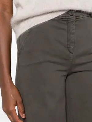 VIA MASINI 80 Cotton Wide-leg Trousers