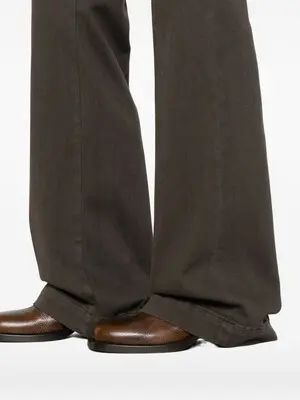 VIA MASINI 80 Wool Flared Leg Trousers