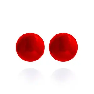 SAULE LABEL Gaia Mini Earrings In Venetian - Red