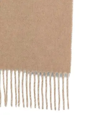 Jacquemus Logo Wool Scarf - Grey