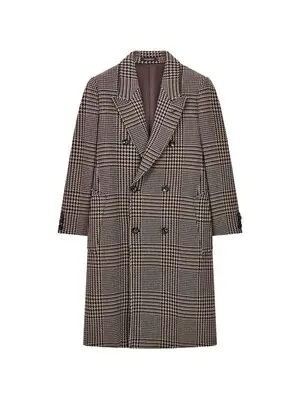 Emporio Armani Wool Double-breasted Coat - Grey