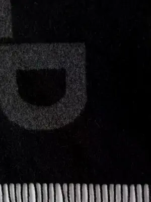 Karl Lagerfeld Logo-intarsia Fringed Scarf