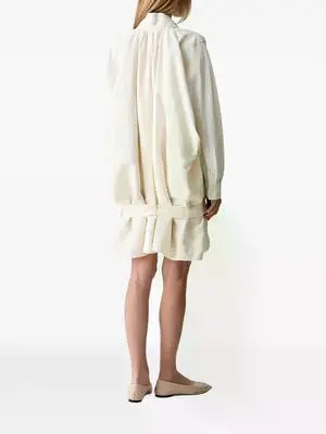 Kenzo Belted Layered-detail Mini Dress