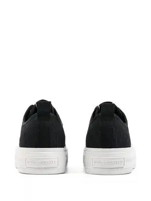 Karl Lagerfeld Monogram-jacquard Platform Sneakers