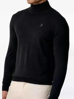 Karl Lagerfeld Logo-embroidered Roll-neck Sweater