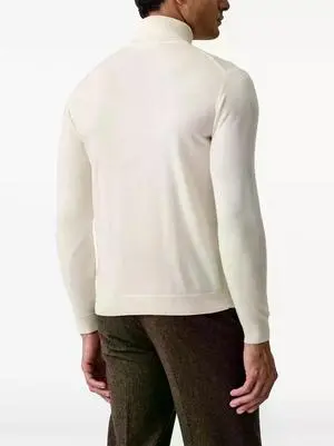 Karl Lagerfeld Roll-neck Logo-embroidered Sweater