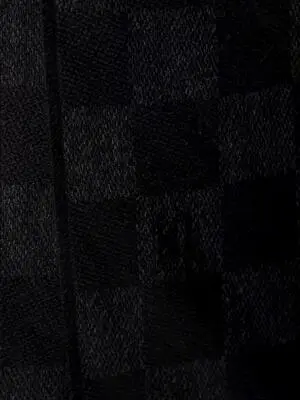 Karl Lagerfeld Check-pattern Fringed Scarf