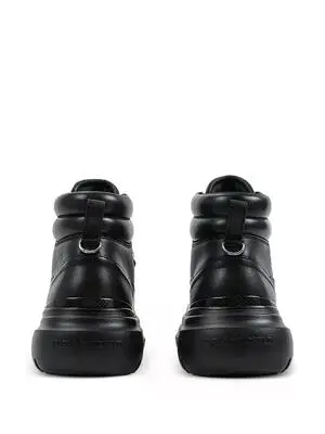 Karl Lagerfeld Lace-up Leather Hiking Boots