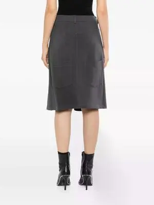 BONBOM Logo-print Drawstring Skirt