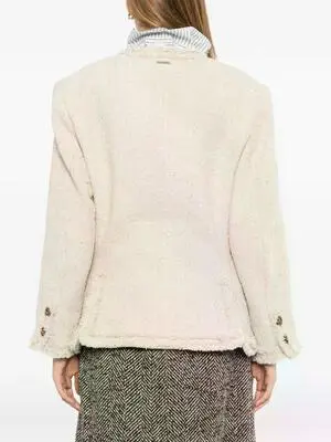 BONBOM Round-neck Tweed Blazer