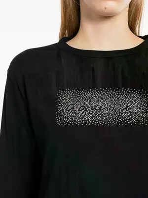 AGNES B. Logo-print Long-sleeve T-shirt