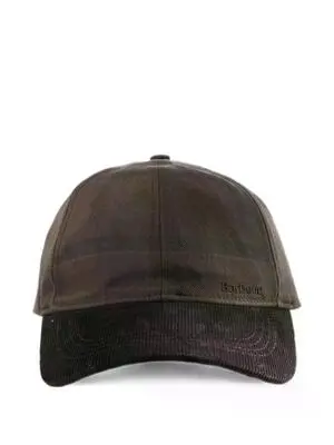 Barbour Tartan Corduroy-brim Cap - Brown