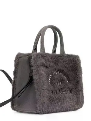 Karl Lagerfeld Logo-embroidered Faux-fur Tote Bag
