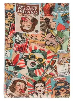 Faliero Sarti Vintage Power Print Stole - Multi