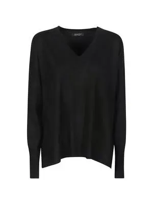 ARAGONA V-neck Sweater - Black