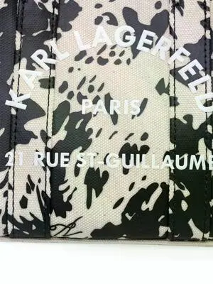 Karl Lagerfeld Animal-print Logo-print Tote Bag