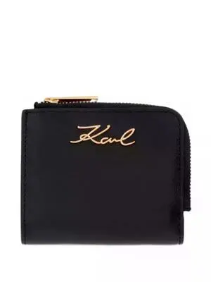Karl Lagerfeld Karl Signature Logo-plaque Wallet - Black
