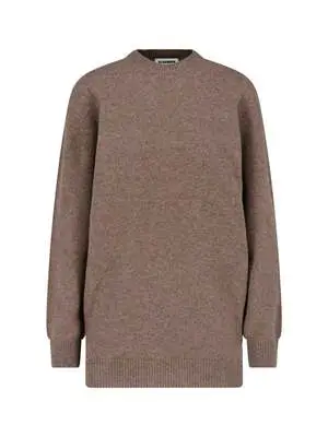 JIL SANDER Oversized Cashmere-wool Crewneck Sweater